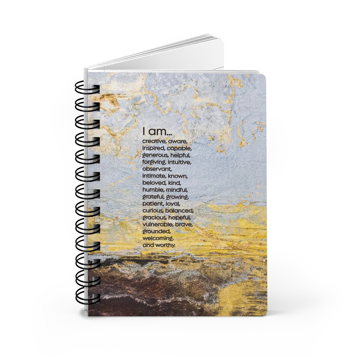 Spiral Bound Journal/Notebook - A Rare Brown - Michelle Pierce Artworks